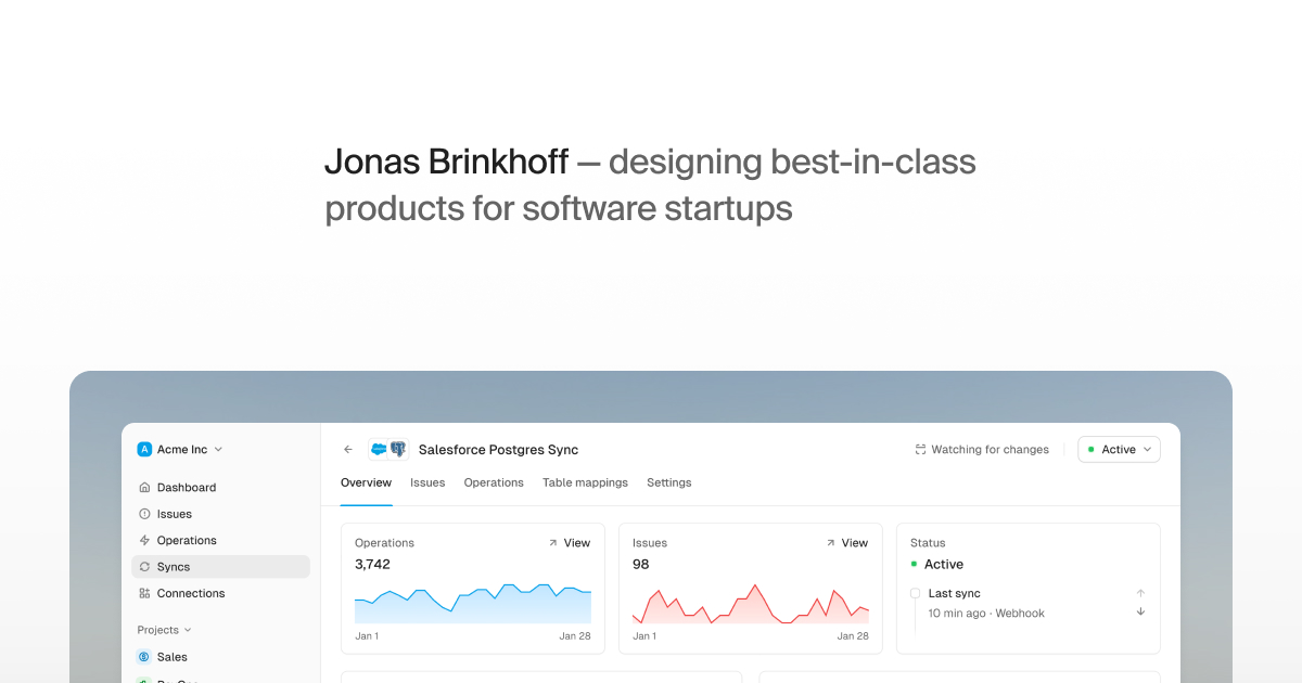 Jonas Brinkhoff — Freelance Product Designer